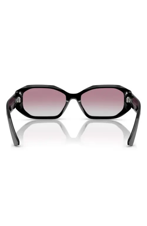 JIMMY CHOO 56mm Oval Sunglasses