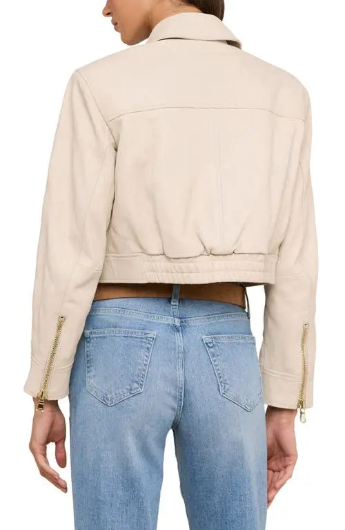 L'Agence Micah Quilted Leather Crop Jacket