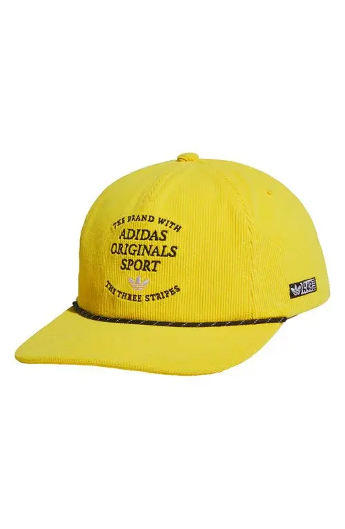 Adidas Unfair Way Corduroy Baseball Cap - Eqt Yellow/black/white