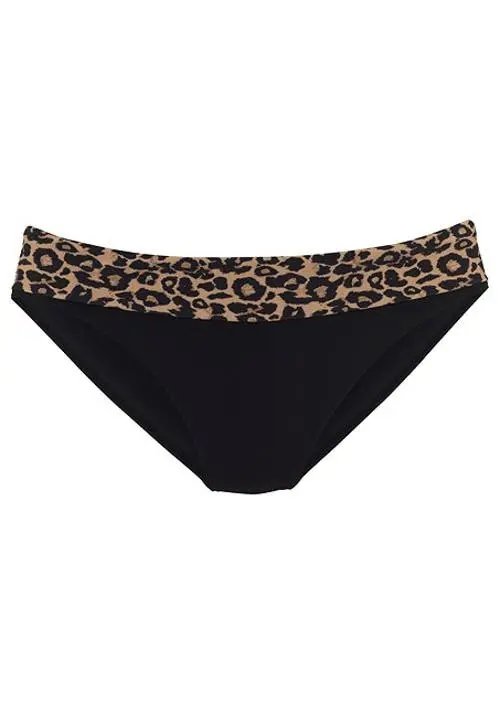 LASCANA Leopard Fold Over Bikini Bottom