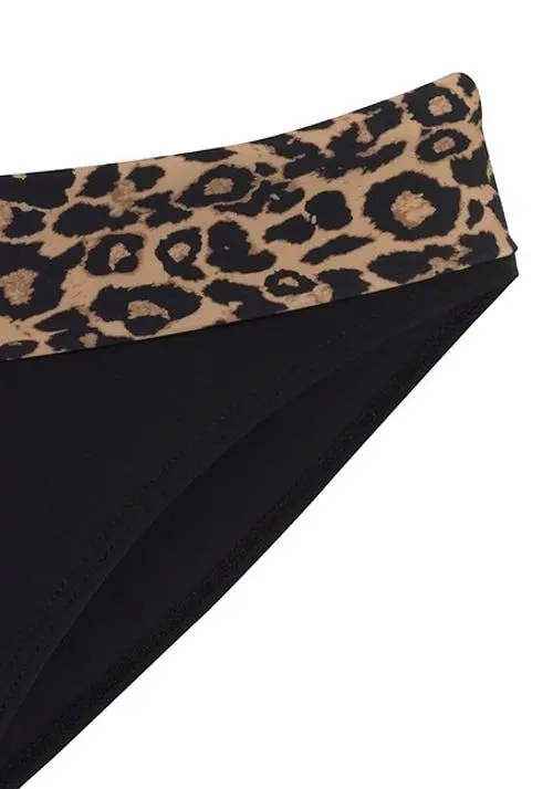 LASCANA Leopard Fold Over Bikini Bottom