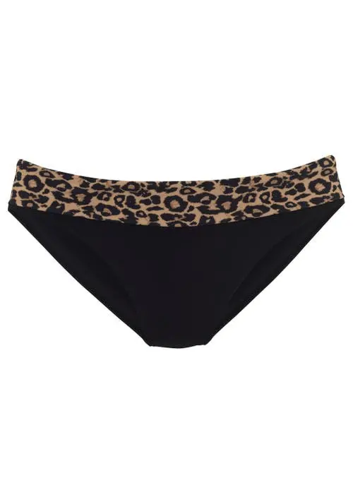 LASCANA Leopard Fold Over Bikini Bottom