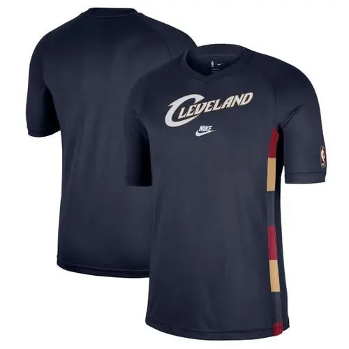 Nike Cleveland Cavaliers Classic Edition Hardwood Classics Authentic Game Shooting T-shirt - Navy