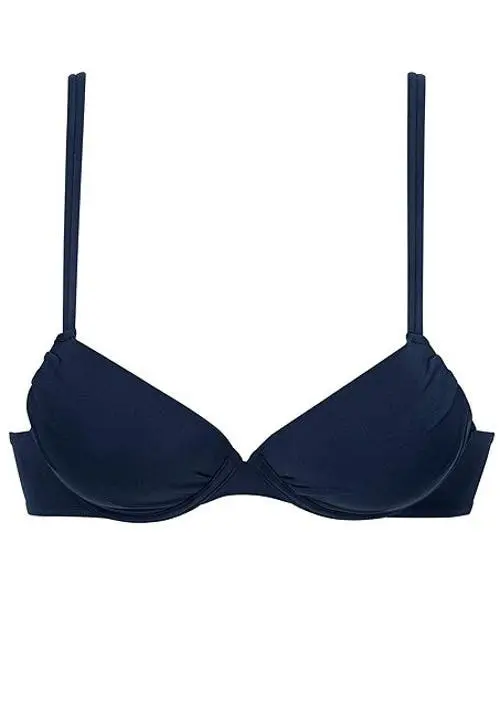 LASCANA Push Up Bikini Top - Navy