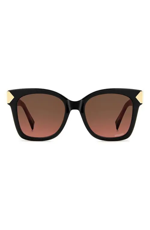 Missoni 52mm Square Sunglasses - Black/brown Pink Sf