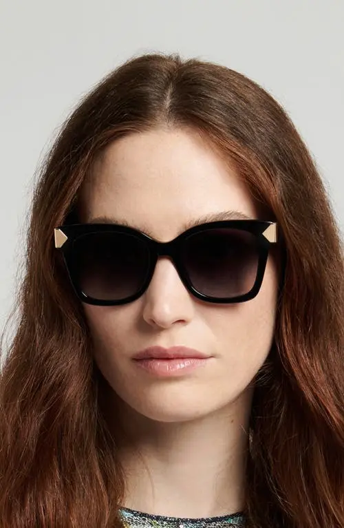 Missoni 52mm Square Sunglasses - Black/dark Grey Sf