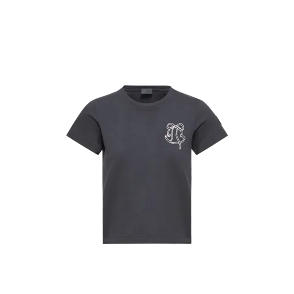 Moncler Embroidered Logo T-shirt - Blue