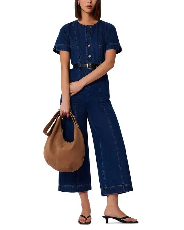 Whistles Button Down Jumpsuit - Denim