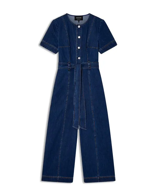 Whistles Button Down Jumpsuit - Denim