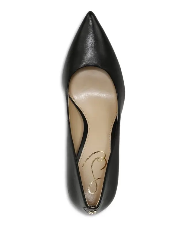 Sam Edelman Hazel Pointed Toe High-heel Pumps - Black Leather