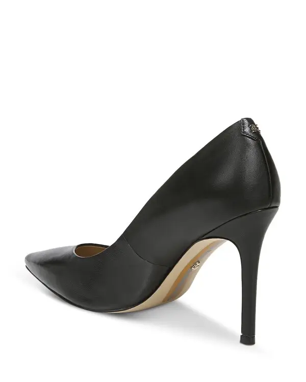 Sam Edelman Hazel Pointed Toe High-heel Pumps - Black Leather