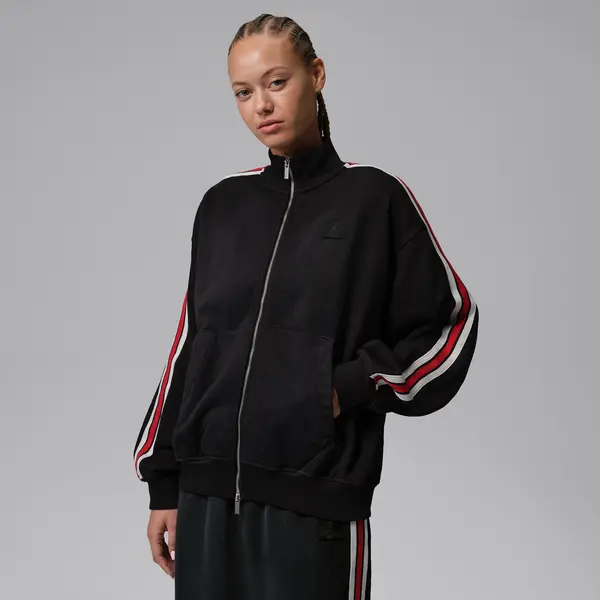 JORDAN Flight Fleece French Terry Full-zip Jacket - Black