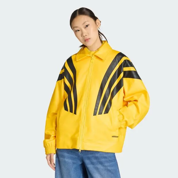 Adidas Santiago Pleather Jacket - Yellow