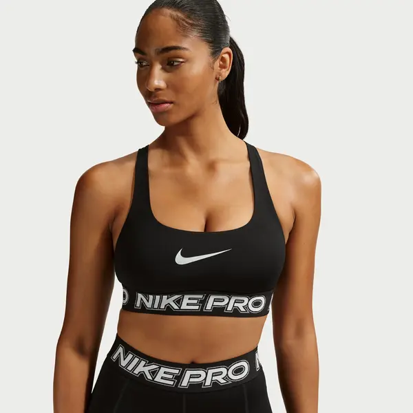 Nike Pro Light-support Non-padded Sports Bra - Black