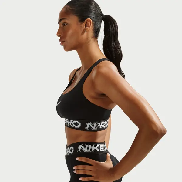 Nike Pro Light-support Non-padded Sports Bra - Black