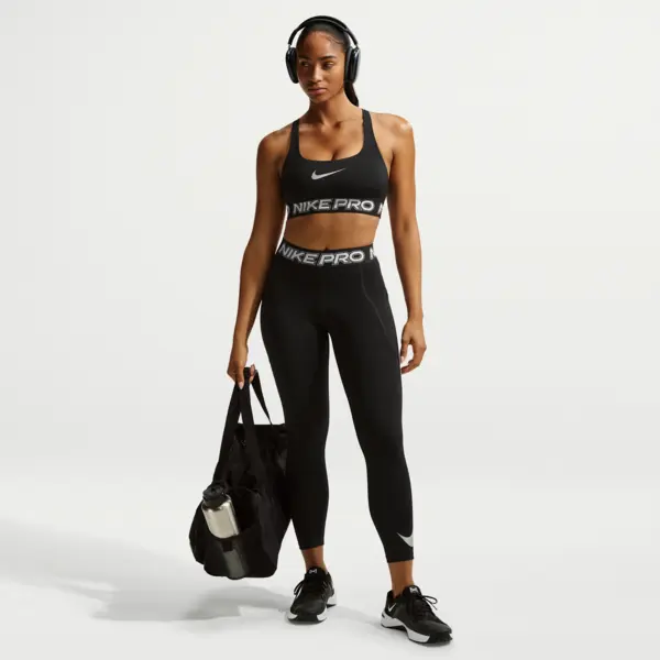 Nike Pro Light-support Non-padded Sports Bra - Black