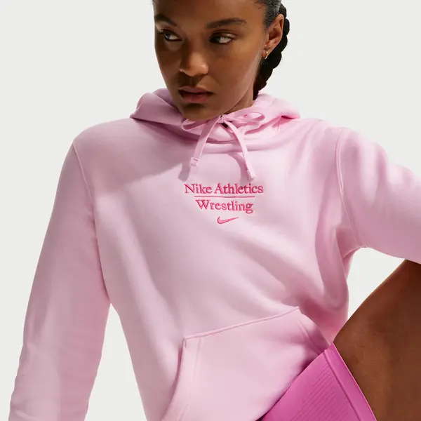 Nike Wrestling Pullover Hoodie - Pink