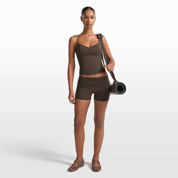 Nike 3" Fold-over Waistband Shorts - Brown
