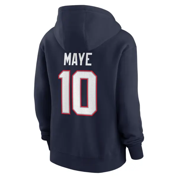 Nike Drake Maye New England Patriots Nfl Pullover Hoodie