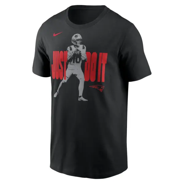 Nike Drake Maye New England Patriots Just Do It Nfl T-shirt - Black