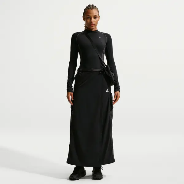 Nike Wildsee" Base Layer Long-sleeve Top - Black