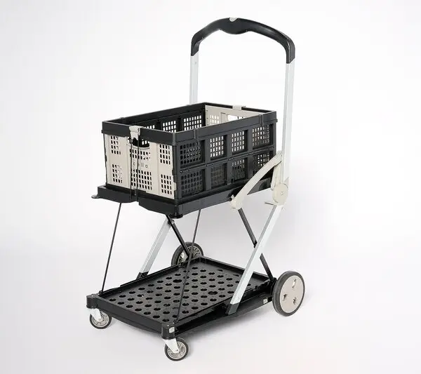 CELLA Collapsible Rolling Shopping Cart