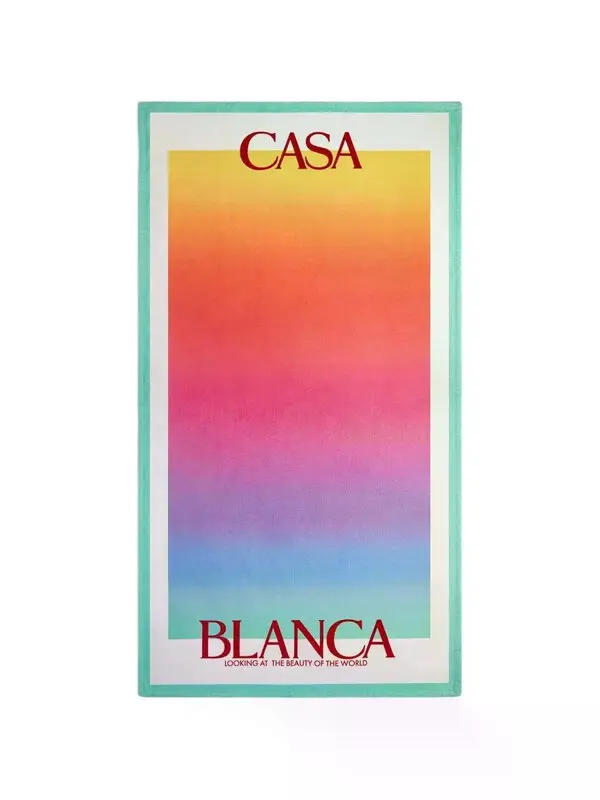 Casablanca Glass Gradient Logo Square Towel - Yellow