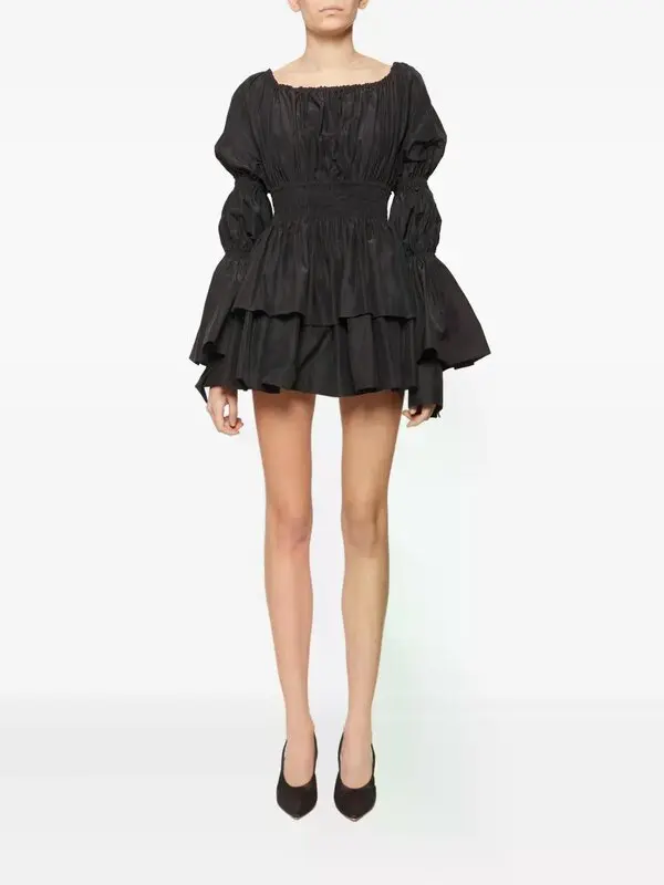 Blumarine Ruffle-paneled Mini Dress