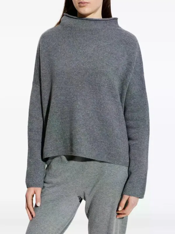 LISA YANG Sandy Roll Neck Sweater - Grey