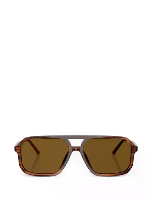 Dolce & Gabbana Pilot-frame Tortoiseshell Sunglasses - Brown