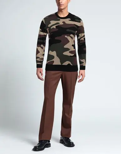 Dolce & Gabbana Jacquard Knit Camouflage Print Sweater