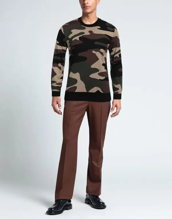 Dolce & Gabbana Jacquard Knit Camouflage Print Sweater