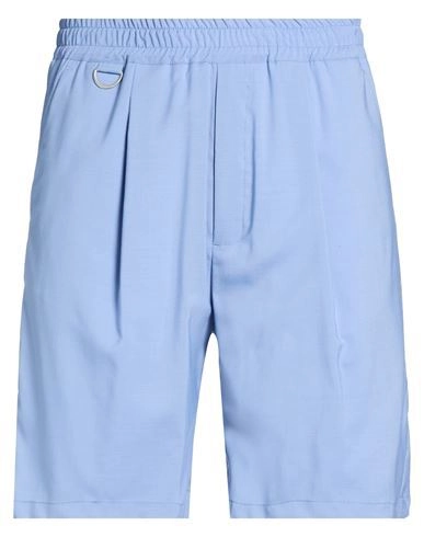 LOW BRAND Virgin Wool Bermuda Shorts - Light Blue
