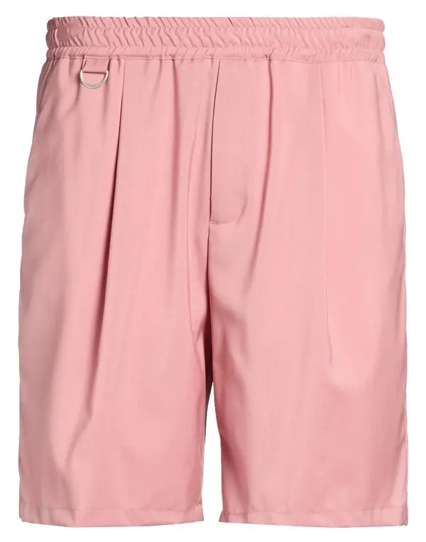 LOW BRAND Virgin Wool High Waisted Shorts By - Pink