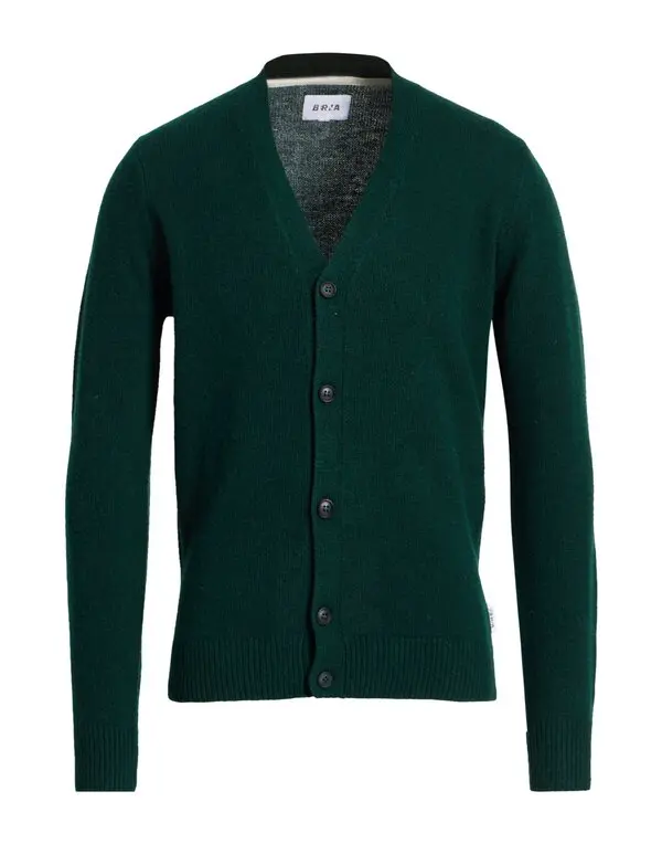 BERNA Dark Wool Polyamide Cardigan