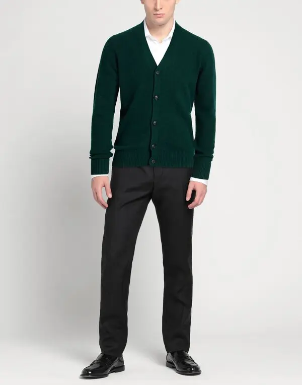 BERNA Dark Wool Polyamide Cardigan