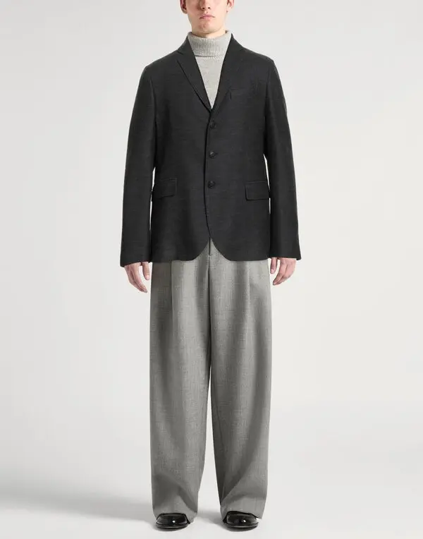 Fedeli Blazer Charcoal Size Wool, Silk, Cashmere