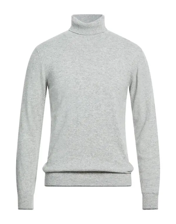 BERNA Turtleneck Knit Top - Grey