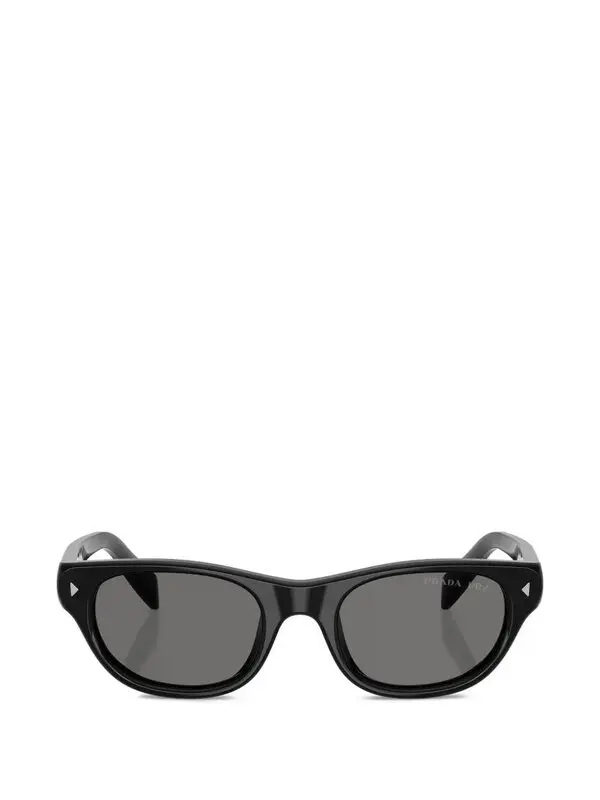 Prada Oval-frame Sunglasses - Black