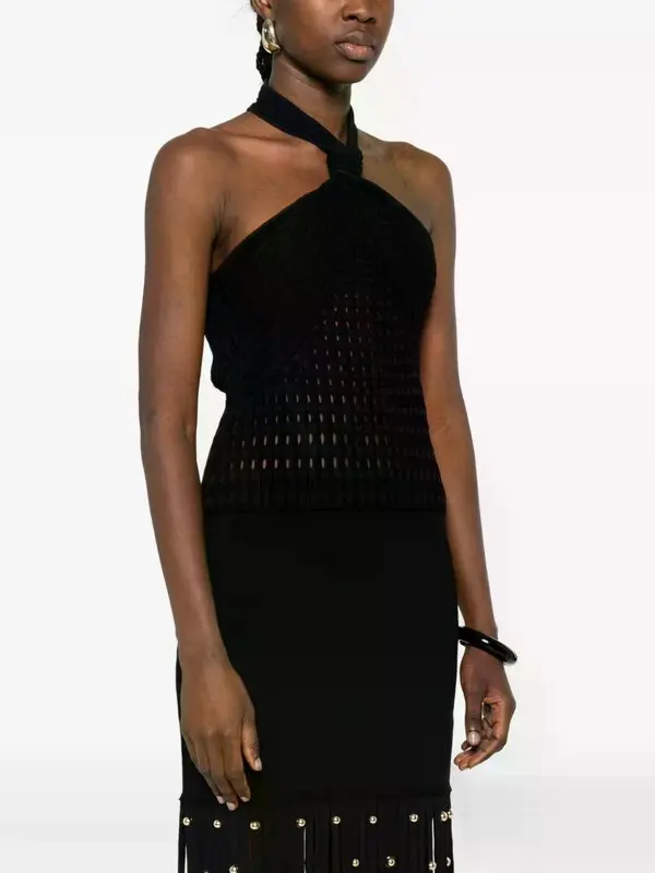 Simkhai Halterneck Textured Top