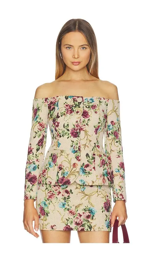 L'Agence Alice Off Shoulder Blazer
