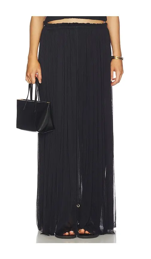 Hanne Bloch Silk Tulle Skirt - Black