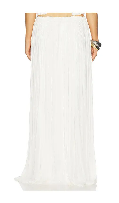 Hanne Bloch Silk Tulle Skirt - White