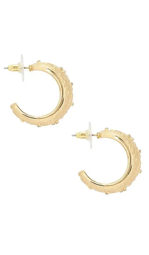 PETIT MOMENTS Sigil Hoop Earrings