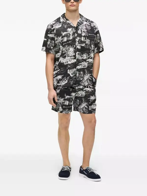 Karl Lagerfeld All-over Print Shorts - Black