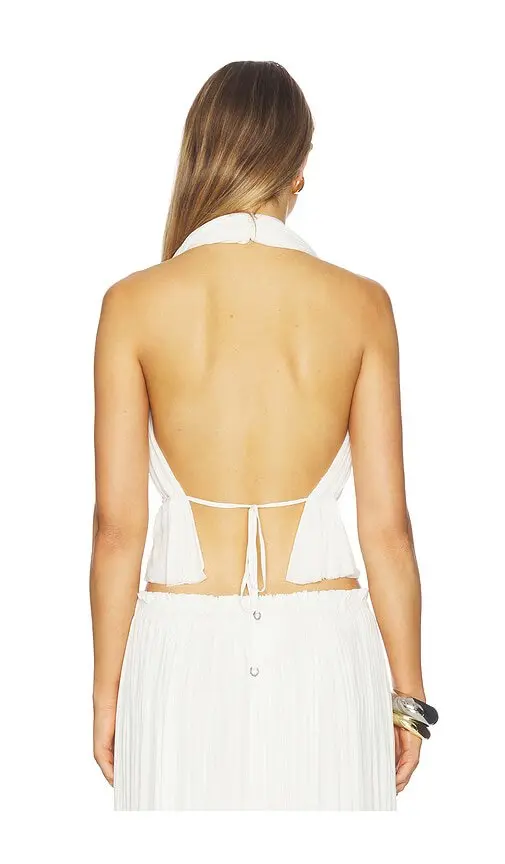 Hanne Bloch Silk Tulle Top - Ivory