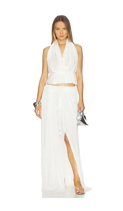 Hanne Bloch Silk Tulle Top - Ivory