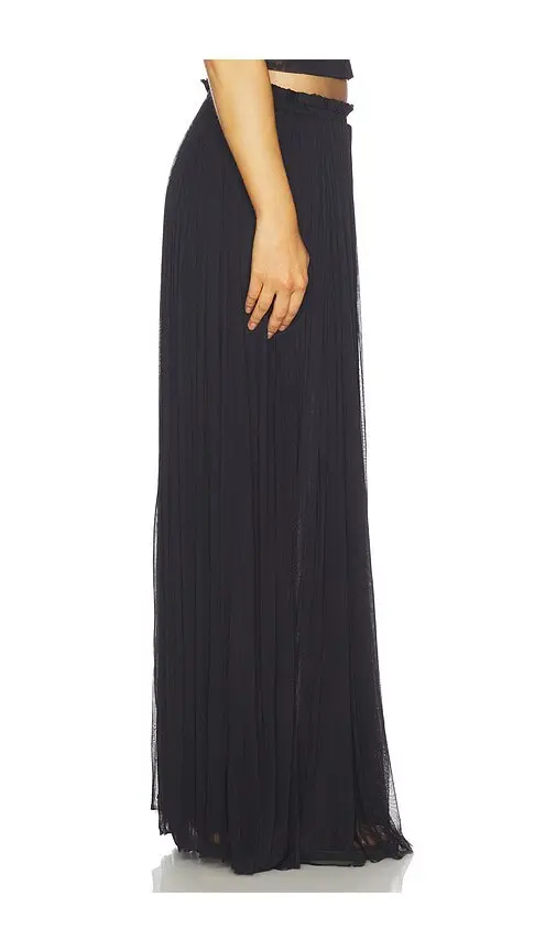 Hanne Bloch Silk Tulle Skirt - Black