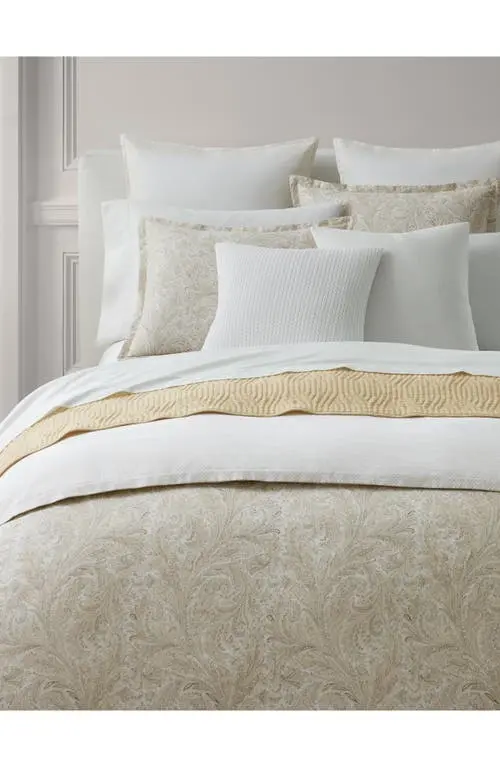 Ralph Lauren Marah Paisley Cotton Percale Comforter & Sham Set - True Cream