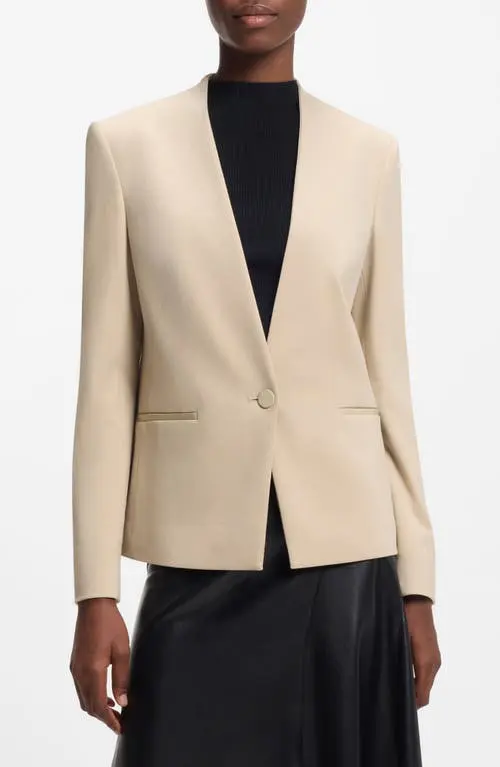 BOSS Jemma Collarless Jacket